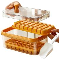China Take Out Whiskey Reusable Ice Cube Square Maker Mold Household With Cover for sale