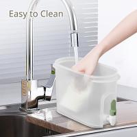 China 3.9L DIY Refrigerator Plastic Drink Dispensers Juice Cold Water Kettle With Spigot for sale
