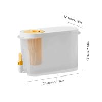 China 3.9L DIY Refrigerator Plastic Drink Dispensers Juice Cold Water Kettle With Spigot for sale