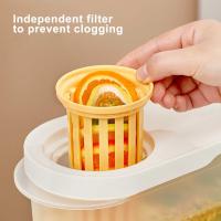 China 3.9L DIY Refrigerator Plastic Drink Dispensers Juice Cold Water Kettle With Spigot for sale