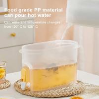 China 3.9L DIY Refrigerator Plastic Drink Dispensers Juice Cold Water Kettle With Spigot for sale