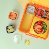 China Food Safe Silicone Small Lunch Snack Sauce Cups Containers with Lids for sale