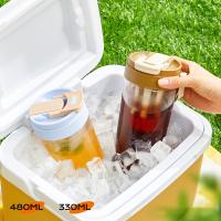 China 16oz / 480ml 2 In One Lid Options Cold Brew Coffee Maker With Mesh Filter for sale