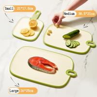 China 3 Colors 3 Sizes Chopping Board Kitchen Meat Vegetables Fruit Cutting Board for sale