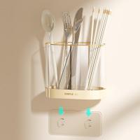 China 2 Different Sizes Multipurpose Plastic Kitchen Countertop Drying Cutlery Storage Holders Utensil Organizer for sale