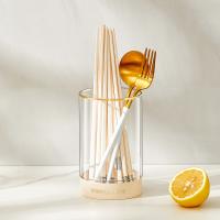China single grid and double grids Kitchen Spoon Fork Chopstick Storage Utensil Holder Organizer for sale