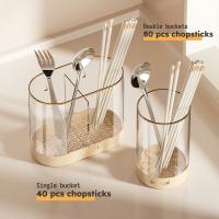 China 2 Different Sizes Multipurpose Plastic Kitchen Countertop Drying Cutlery Storage Holders Utensil Organizer for sale