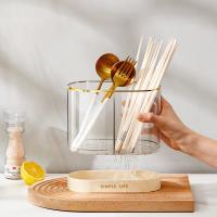 China 2 Sizes Kitchen Countertop Storage Utensil Holder Silverware Chopstick Organizer for sale