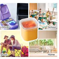 China Custom 4 Pack Food Safe Silicone Small Lunch Snack Sauce Cups Containers With Lids for sale