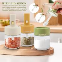 China New Arrive Versatile Kitchen Seasoning Storage Bottle Set With Telescopic Spoon for sale