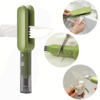 China 2024 New Design Four In One Multifunctional Kitchen Knife Cleaner Brush for sale