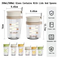 China 4 Pack Overnight Oats Containers With Lids And Spoons for sale