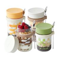 China 4 Pack Overnight Oats Containers With Lids And Spoons for sale