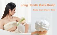 China Long Handle Interchangeable Heads Multifunctional Cleaning Body Back Bath Brush for sale
