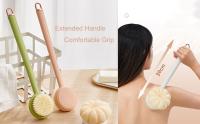 China Long Handle Interchangeable Heads Multifunctional Cleaning Body Back Bath Brush for sale