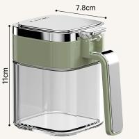 China 2024 New Arrival Kitchen Seasoning Storage Container Tea Coffee Sugar Salt Glass Spice Jars With Stainless Steel Lids for sale