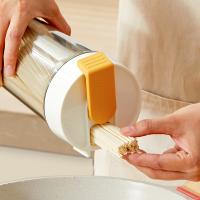 China 1000ML Large Kitchen Spaghetti Pasta Noodle Nuts Flour Cereals Storage Containers for sale