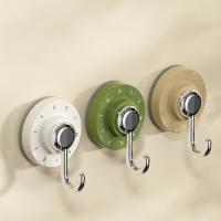 China New Design Reusable Wall Hanging ABS Shower Hooks Strong Adsorption Vacuum Suction Cup Hooks for sale