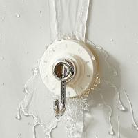 China New Design Reusable Wall Hanging ABS Shower Hooks Strong Adsorption Vacuum Suction Cup Hooks for sale