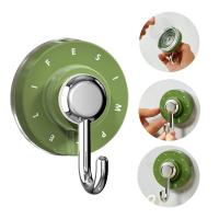 China Wholesale New ABS Reusable Dry Wall ABS Shower Hooks Round Strong Vacuum Suction Cup Hooks for sale