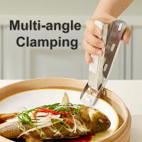 China Hot Plate Gripper Clips Kitchen Tongs Bowl Dish Pan Clip Anti-scalding Stainless Steel Bowl Clip for sale