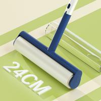China 100cm Floor Hair Lint Roller Long Adjustable Handle Carpet for Pet Hair Wide Lint Remover Roller for Carpet Couch Bed for sale
