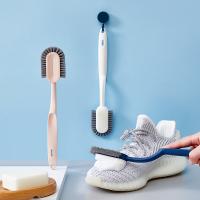 China Cleaning Brush Handle Cleaning Tool Shoes Plastic Sneaker Laundry Clothes Scrubbing Bathroom Laundry Cup Cleaner for sale