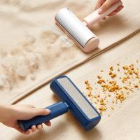 China Lint Remover 2In1 Reusable Dog Hair Roller With Self Cleaning Base for sale