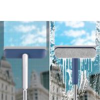 China Double-Sided Window Squeegee Cleaning Brush Set Multipurpose Home Cleaning Tools Kit for Glass Screen Windows and Gaps for sale