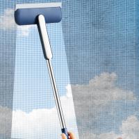 China Double-Sided Window Squeegee Cleaning Brush Set Multipurpose Home Cleaning Tools Kit for Glass Screen Windows and Gaps for sale