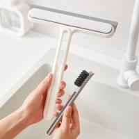 China 4 in 1 Multi-Functional Shower Squeegee Silicone Scraper Cleaner for Mirrors Shower Doors Car Windows Glass Doors Cleaning Tool for sale