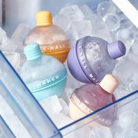 China DIY Leak Free Silicone Ice Cube Trays Easy Release Large Round For Magic Whisky Ice for sale