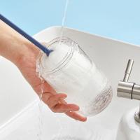 China Modern Plastic Long Handle Feeding Bottle Cleaning Brush Light Weight for sale