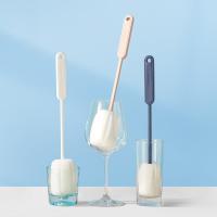 China Modern Plastic Long Handle Feeding Bottle Cleaning Brush Light Weight for sale