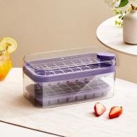 China Lid And Bin 2 Pack Customizable Ice Cube Trays For Freezer 64 Pcs Ice Cube Mold for sale