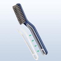 China Custom Handhold 2 In 1 Multipurpose Crevice Cleaning Brush Window Corner Gap Sliding Door Track Dust Cleaner Brush for sale