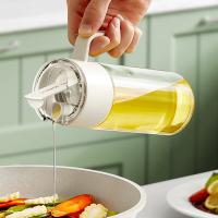 China Kitchen Cooking Olive Oil Bottle Dispenser Auto Flip Non-Drip Oil Bottle Wide Opening Easily Refill And Clean for sale