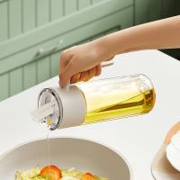 China Kitchen Cooking Olive Oil Bottle Dispenser Auto Flip Non-Drip Oil Bottle Wide Opening Easily Refill And Clean for sale