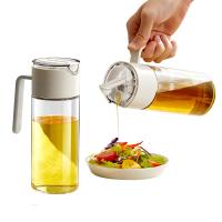 China Auto Flip Cooking Oil Bottles Leak Proof Oil Dispenser Bottle With Automatic Stopper Cap Non Slip Handle For Kitchen Cooking for sale