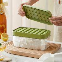 China Ice Cube Maker Mold for Freezer Ice Cube Tray With Ice Storage Bin for sale