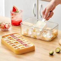 China Ice Cube Maker Mold for Freezer Ice Cube Tray With Ice Storage Bin for sale