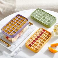 China Ice Cube Maker Mold for Freezer Ice Cube Tray With Ice Storage Bin for sale