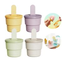 China Ice Cream Popsicle Mold Set,Reusable Silicone Popsicles Molds for Kids for sale