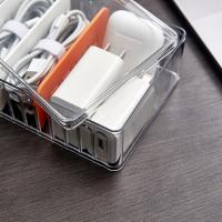 China 8 Grids Adjustable Office Cable Organizer Box Customizable Compartments  Safe Storage of Electronics Accessories for sale