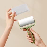 China Tearable Roll Paper Sticky Roller Dust Wiper Pet Hair Clothes Carpet Tousle Remover Replaceable Home Cleaning Brush Accessories for sale