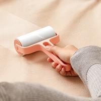 China Tearable Roll Paper Sticky Roller Brush Pet Hair Remover Clothes Carpet Cleaning Brush Plush Razor Household Cleaning Tool for sale