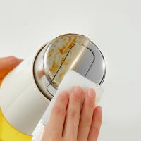 China 280ml 500ml Kitchen Glass Auto Flip Oil Dispenser Cooking Leakproof No Drip Stainless Steel Cap Oil Container Soy Sauce Bottle for sale