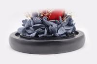 China romantic eternal fresh rose preserved box gift artificial eternal rose flower in glass weddings decoration flower preser for sale