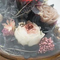 China Wedding Decoration Transparent Glass Dome Flower With No Humidity / No Direct Sunlight for sale