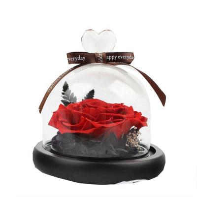 China Wedding Home Decorative Preserved Rose Gift Box With Long Saving Time for sale